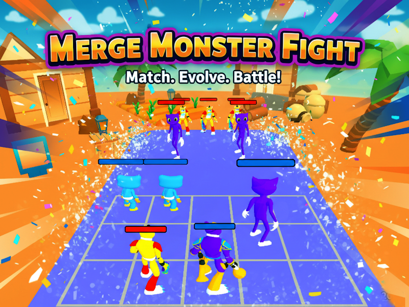 Merge Monster Fight 🕹️ Luaj online në SGameS