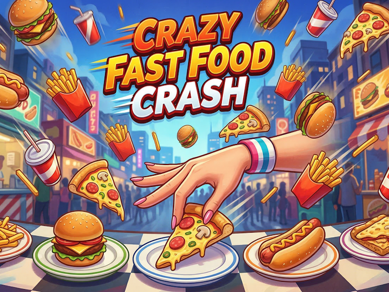Crazy Fast Food Crash 🕹️ Luaj online në SGameS