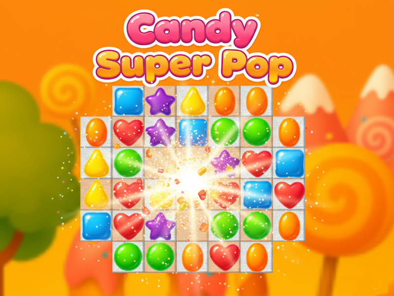 Candy Super Pop 🕹️ Luaj online në SGameS