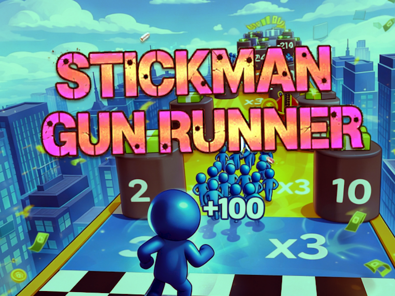 Stickman Gun Runner 🕹️ Luaj online në SGameS