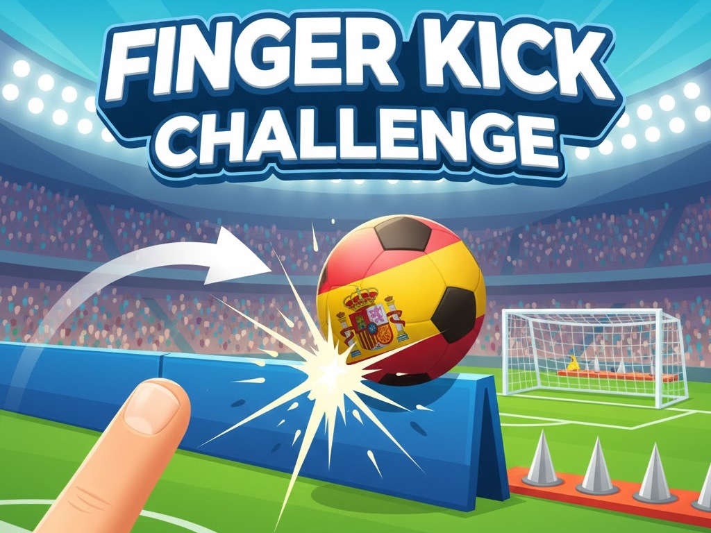 Finger Kick Challenge 🕹️ Luaj online në SGameS